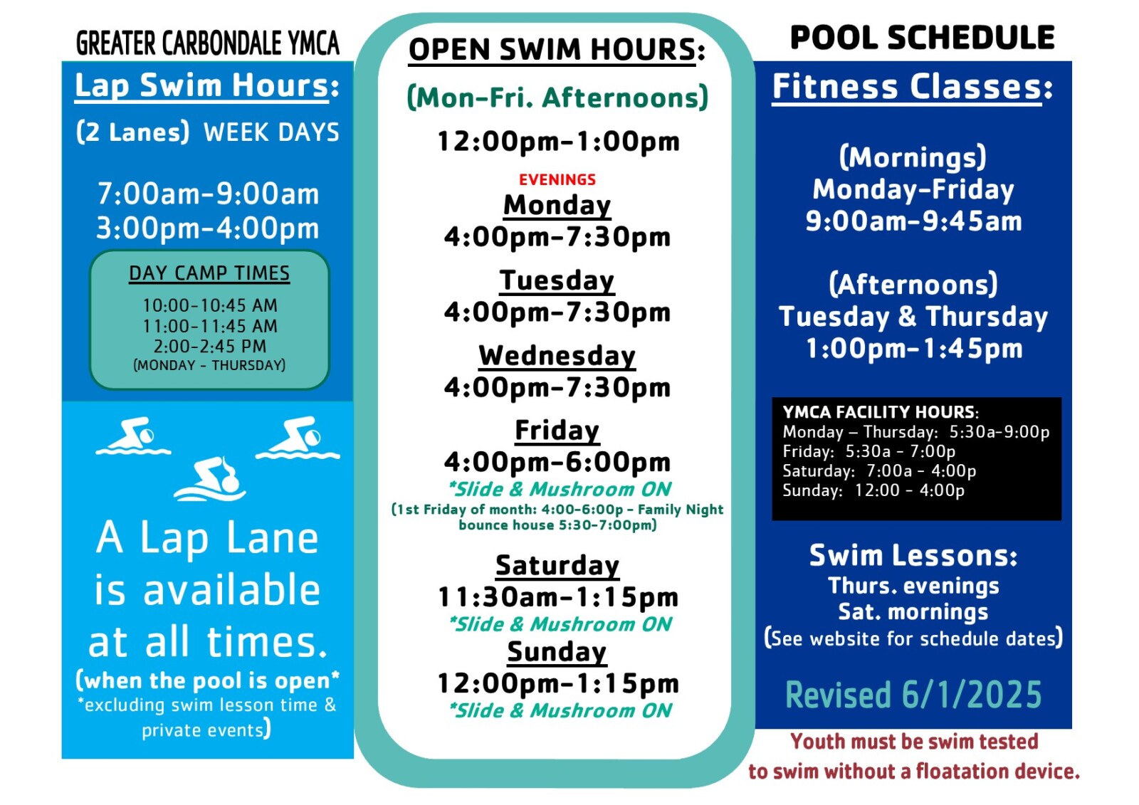 Schedules - Greater Carbondale YMCA